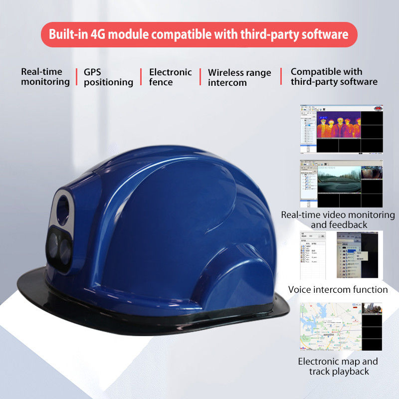 Safety Thermal Imaging Helmet Face Recognize AI Smart Rapid Face ...