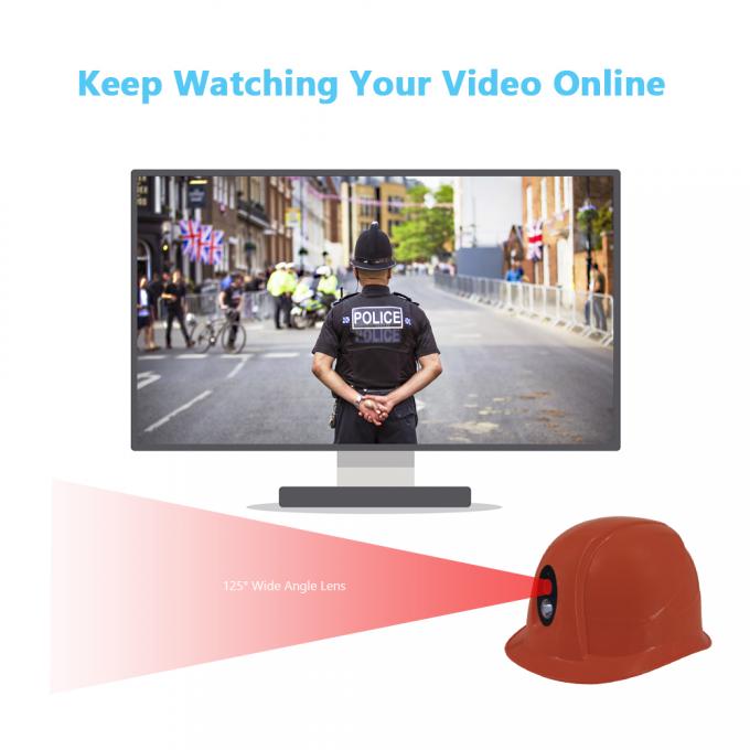 1080P HD Safety Helmet Camera 140 Degrees Wide Angle Hidden Camera With ...