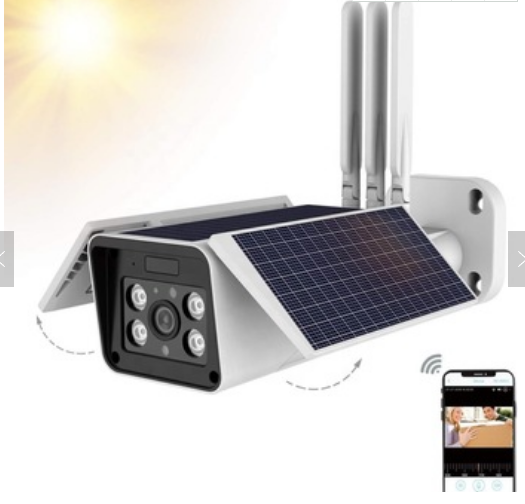 IR Solar Wifi IP66 Outdoor Security Camera With Motion Detective