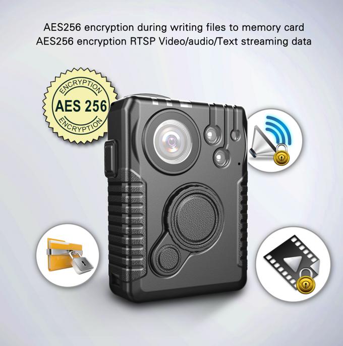 Wifi Police Body Camera Ambarella H22 Chipset Battery Support 15 Hours ...
