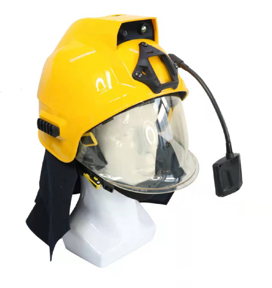 Fire Fighter Helmet ABS IR Thermal Image Camera SOS Alert With Command ...
