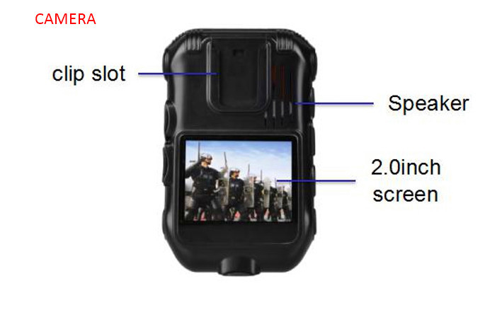High Resolution Waterproof Android Body Camera 5.1 System Real Time ...